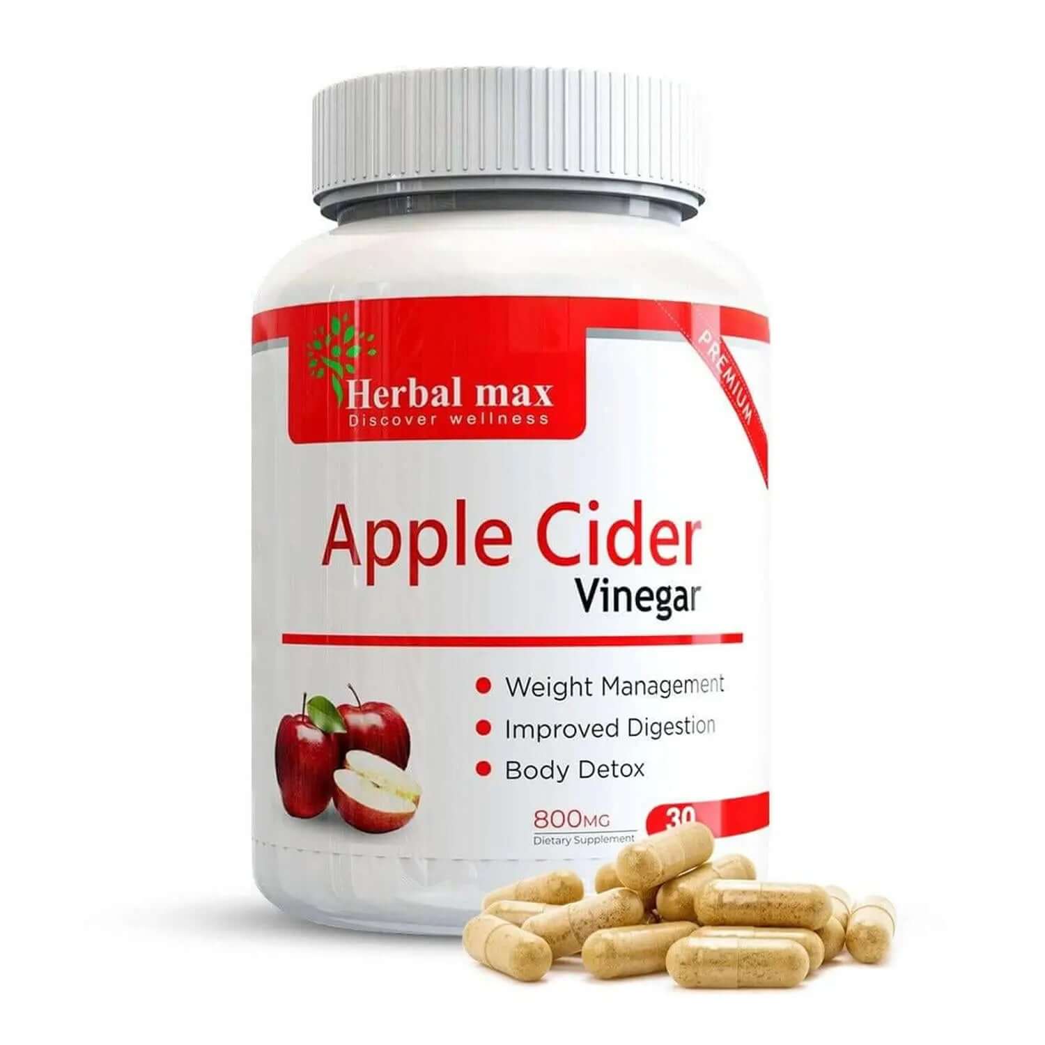 Natural Apple Cider Capsules for Detox & Metabolism
