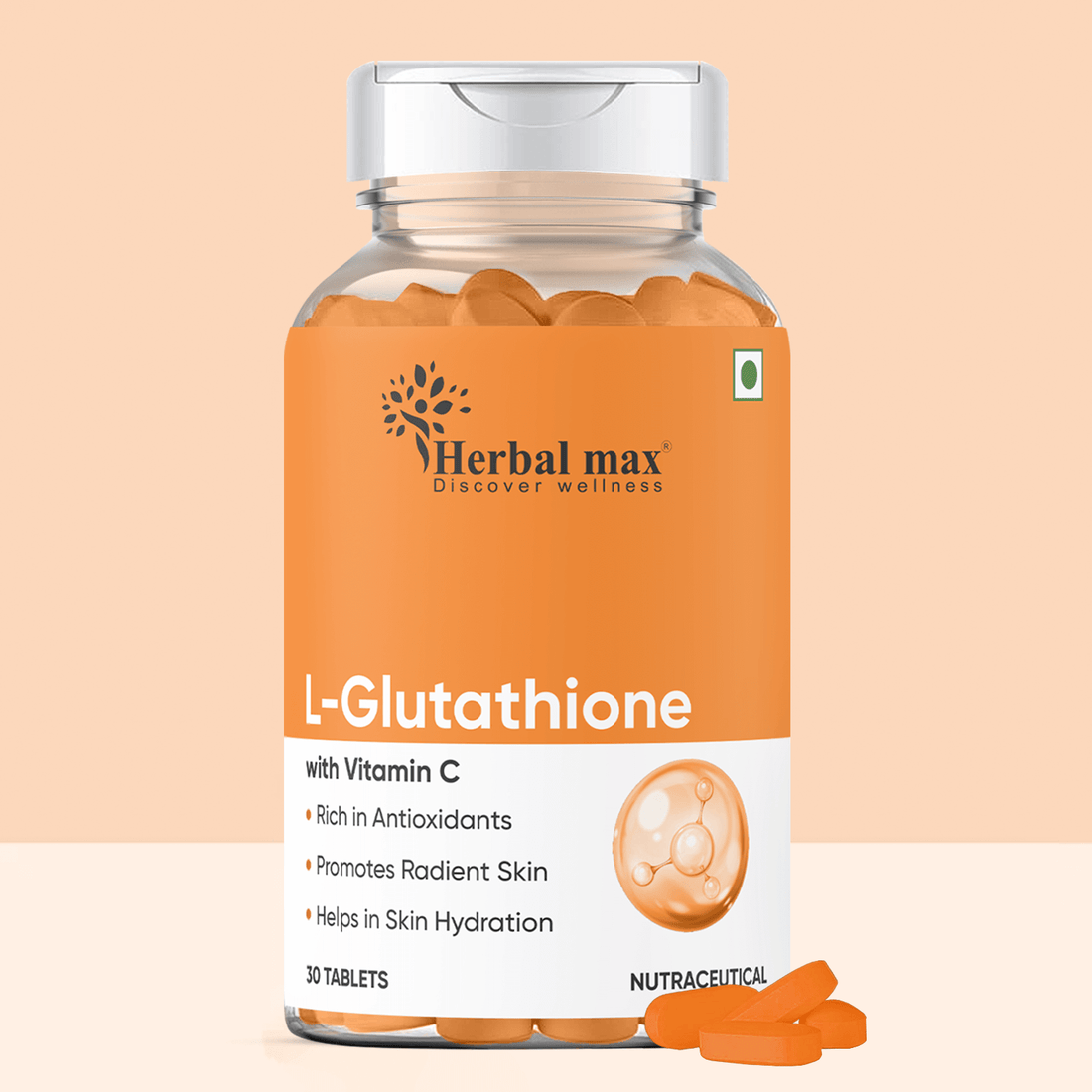 L-Glutathione with Vitamin C, E, Biotin and Grape Seed Extract, For ...