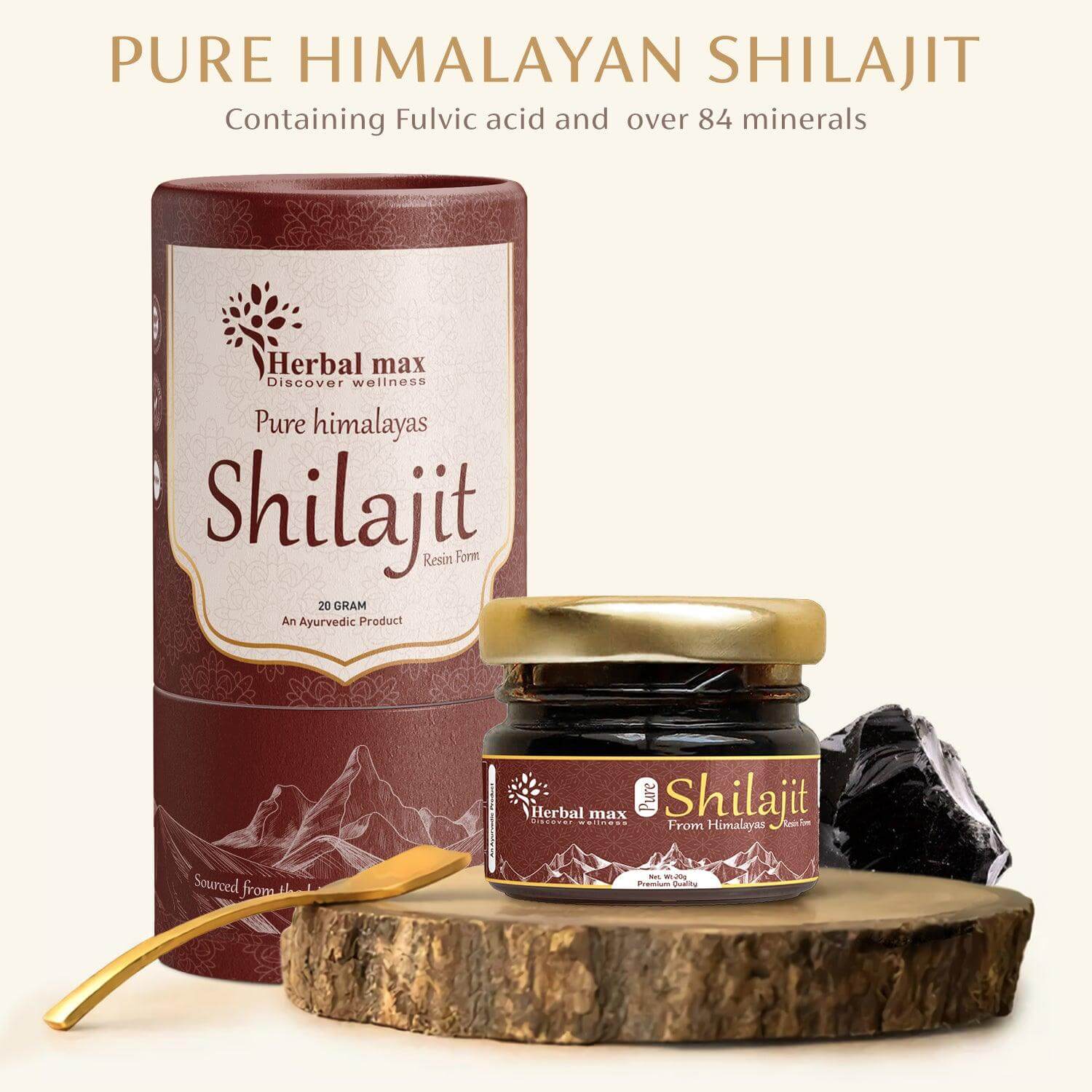 Pure Himalayan Shilajit Resin – 20 Gram